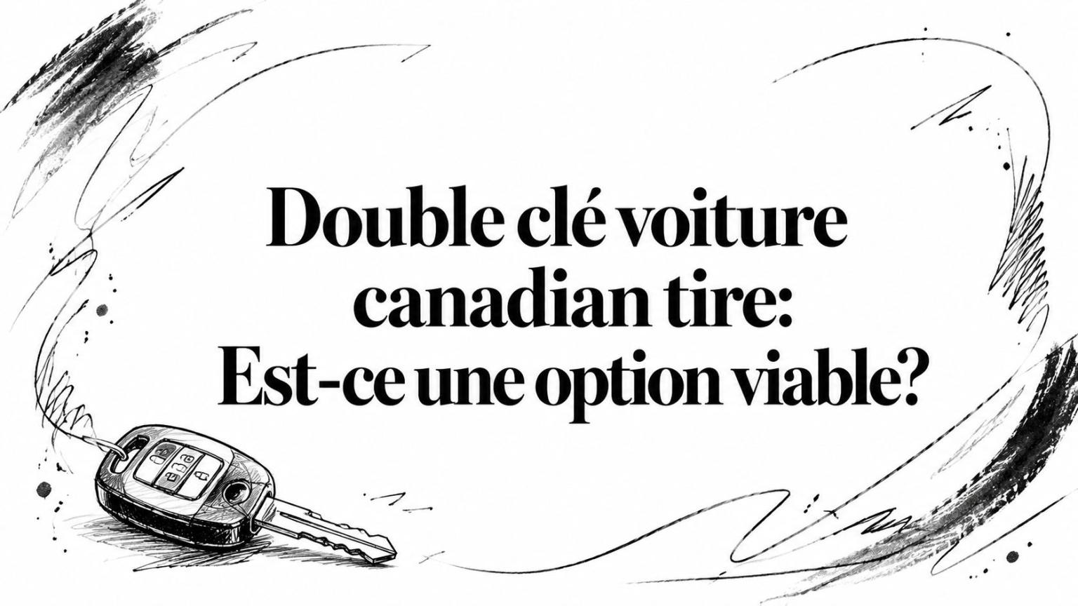 Double key car canadian tire: Is this a viable option? | Lock Aid